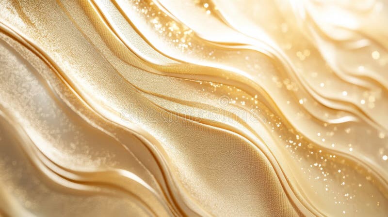 Abstract Golden Wave Texture Background Stock Illustration ...