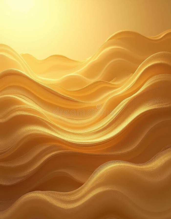 Abstract Golden Waves - Background Design Wallpaper or Backdrop, AI ...