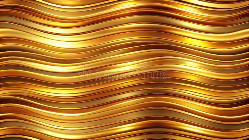 Abstract Golden Waves Background Texture for Design Projects ...