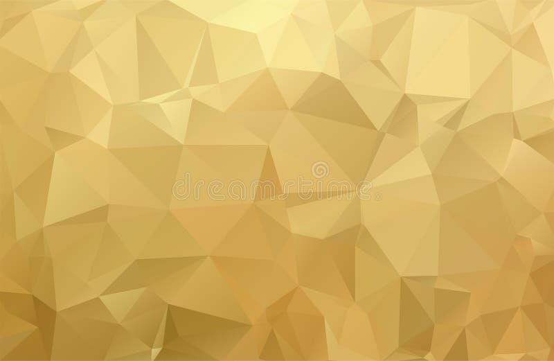 Abstract Golden, Yellow Background from Triangles, Vector Illustration ...