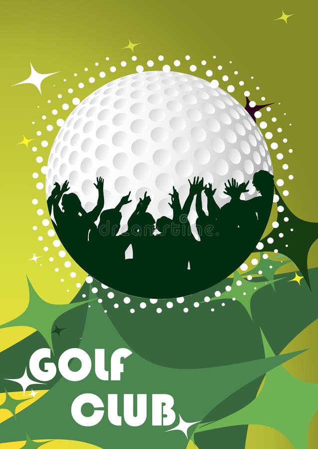 Abstract golf poster stock vector. Illustration of curve - 43670501