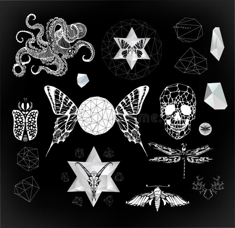 Abstract gothic stock vector. Illustration of polygonal - 57151761