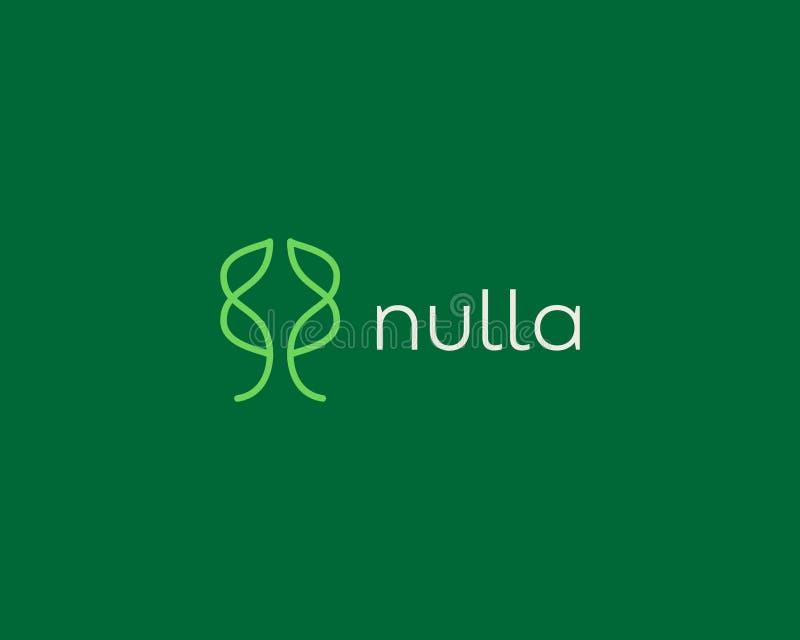 Abstract Graceful Tree Logo. Creative Brain Thinking Idea Sign ...