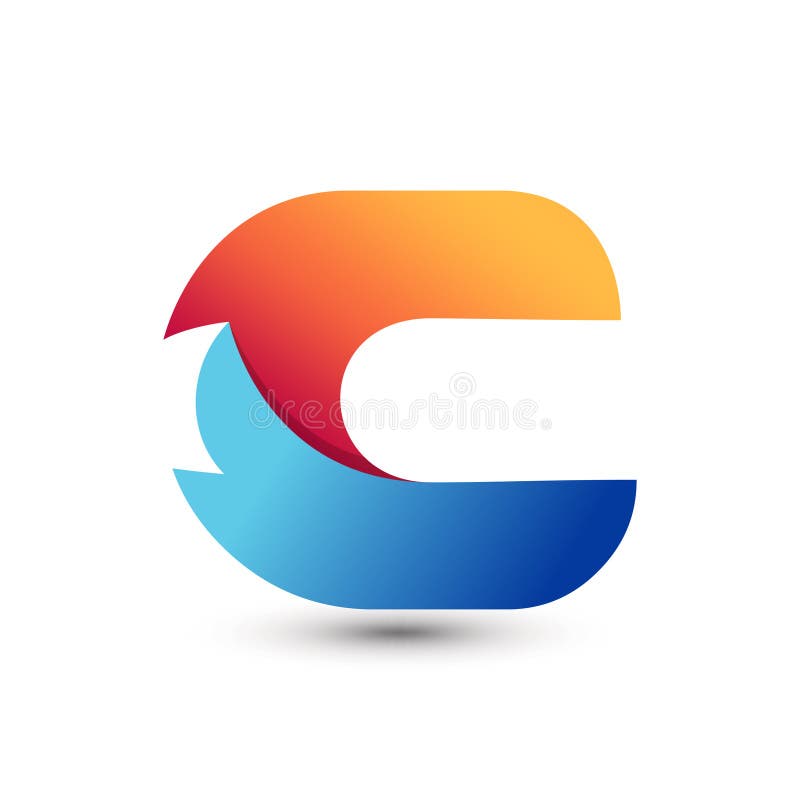 Abstract Gradient Awesome Letter C Logo Design Template Premium Vector ...
