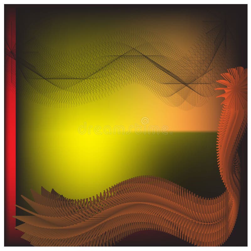 Abstract Gradient Background with Blend Tree. Stock Illustration ...