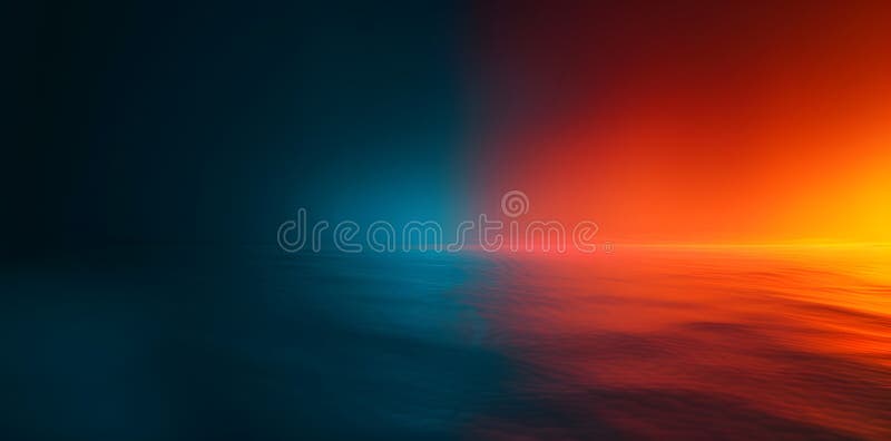 Abstract Gradient Background - Blue, Orange, Red Stock Illustration ...