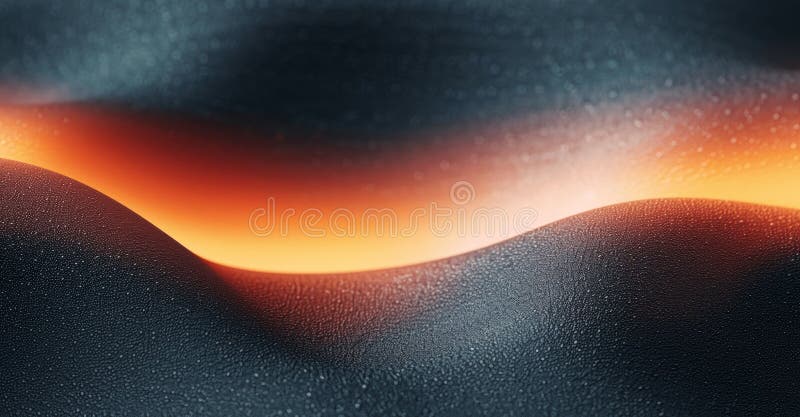 Abstract Gradient Background with Dark Grey and Orange Curved Shapes ...