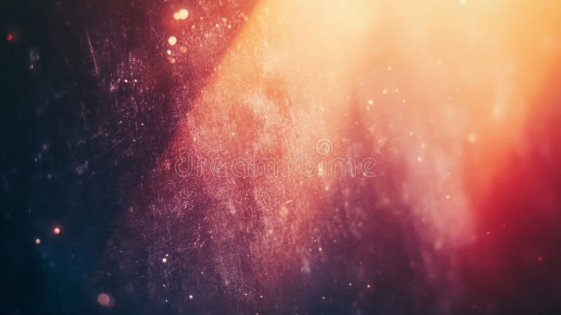 Abstract Gradient Background with Dusty Texture and Glowing Particles ...