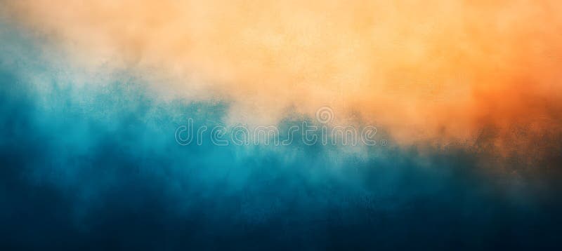 Abstract Grainy Gradient Background - Blue To Amber Stock Illustration ...
