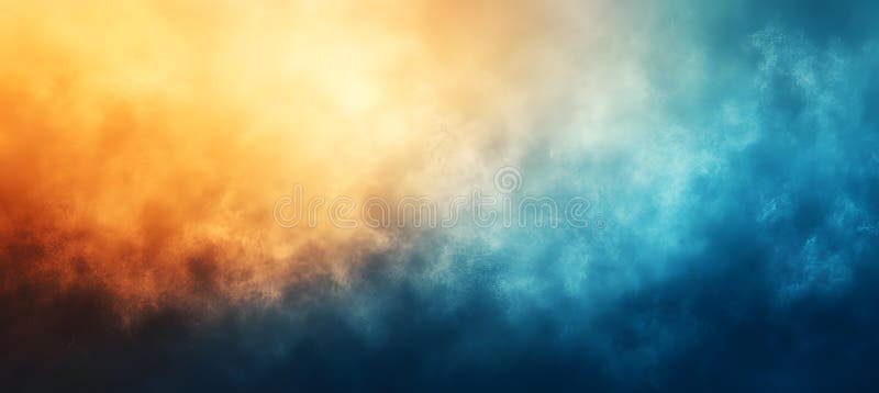 Abstract Blue and Orange Grainy Gradient Background Stock Illustration ...