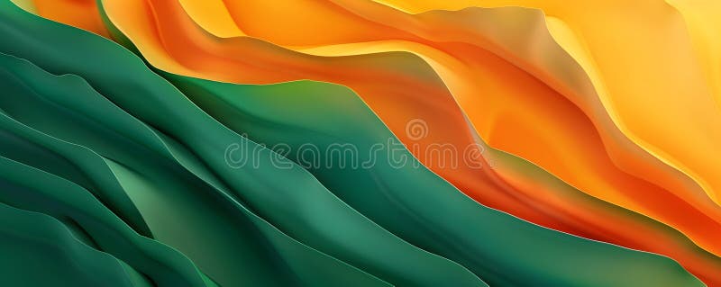 Abstract Gradient Background with Green, Orange and Yellow Colors Stock ...