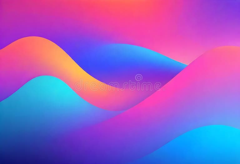 Abstract Gradient Background, HD Gradient Wallpaper Stock Illustration ...