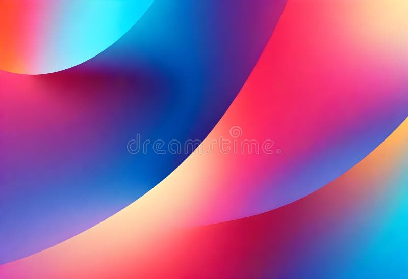 Abstract Gradient Background, HD Gradient Wallpaper Stock Illustration ...