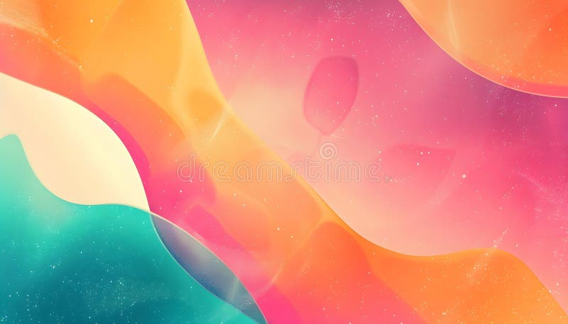 Abstract Gradient Background with Orange, Pink, and Teal Colors Stock ...
