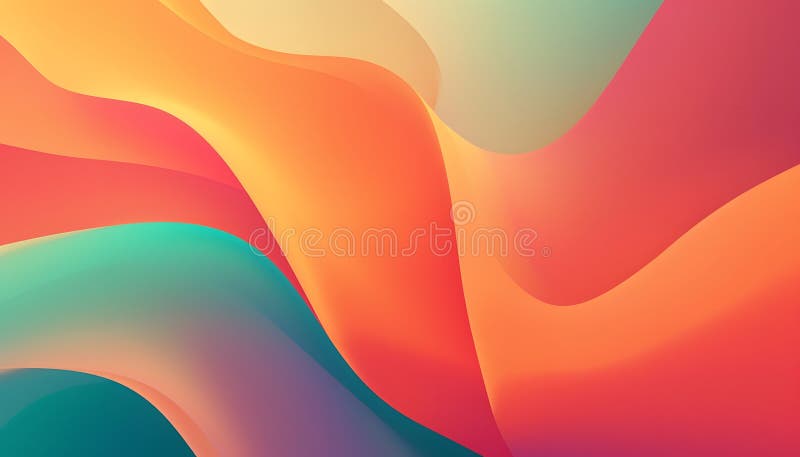 Abstract Gradient Background with Orange, Pink, and Teal Stock ...