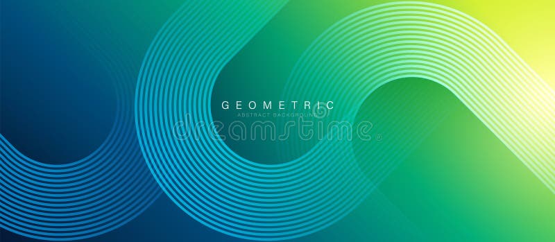 Abstract Gradient Background with Transparent Geometric Lines. Modern ...