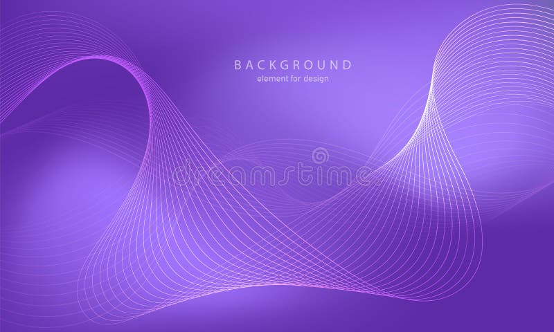 Abstract Gradient Background. Wave Element for Design. Digital ...