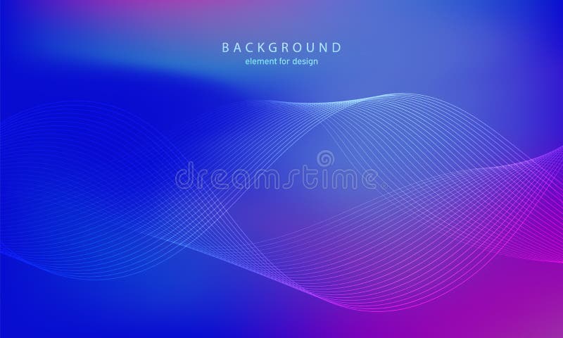 Abstract Gradient Background. Wave Element for Design. Digital ...
