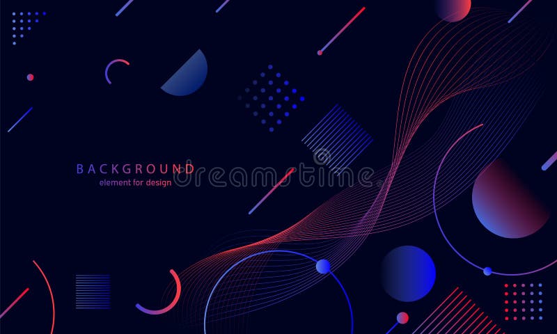 Abstract Gradient Background. Wave Element for Design. Digital ...