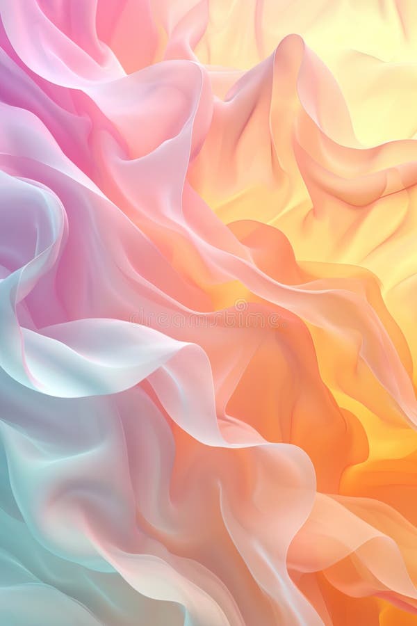 Abstract Gradient Background with Waves in Pastel Colors. Winter ...