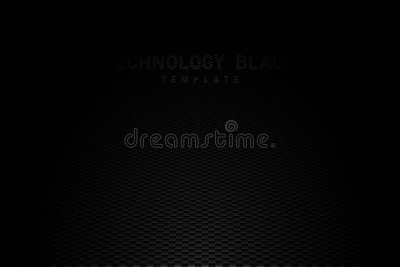 Abstract Gradient Black Square Pattern of Technology Perspective Design ...
