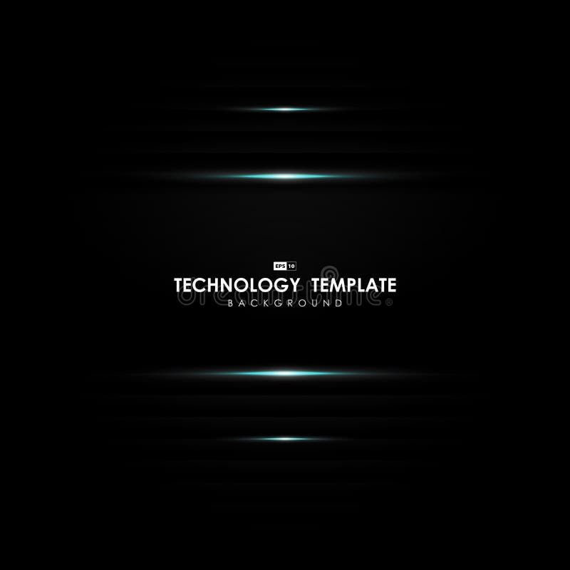 Abstract Gradient Black of Tech Design with Blue Flare Light Design ...