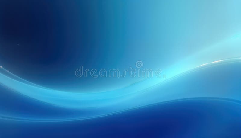 Abstract Gradient Blue Background with Smooth Light Blue Lines. Modern ...