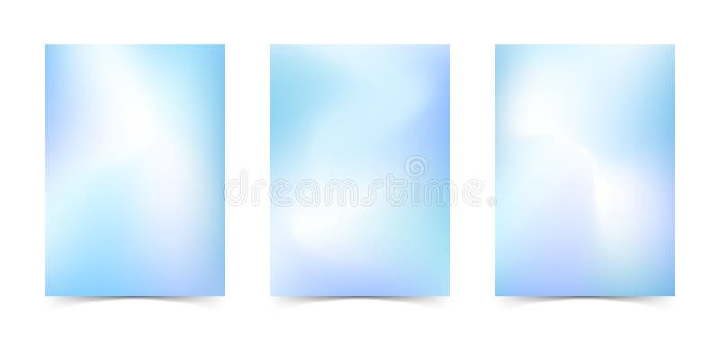 Abstract Gradient Blue White Color. Natural Defocused Background. Multi ...