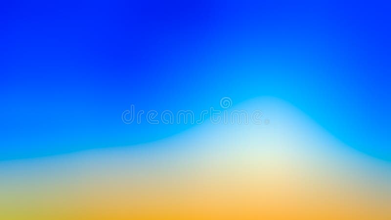 Abstract Gradient Blue and Yellow Background Stock Illustration ...