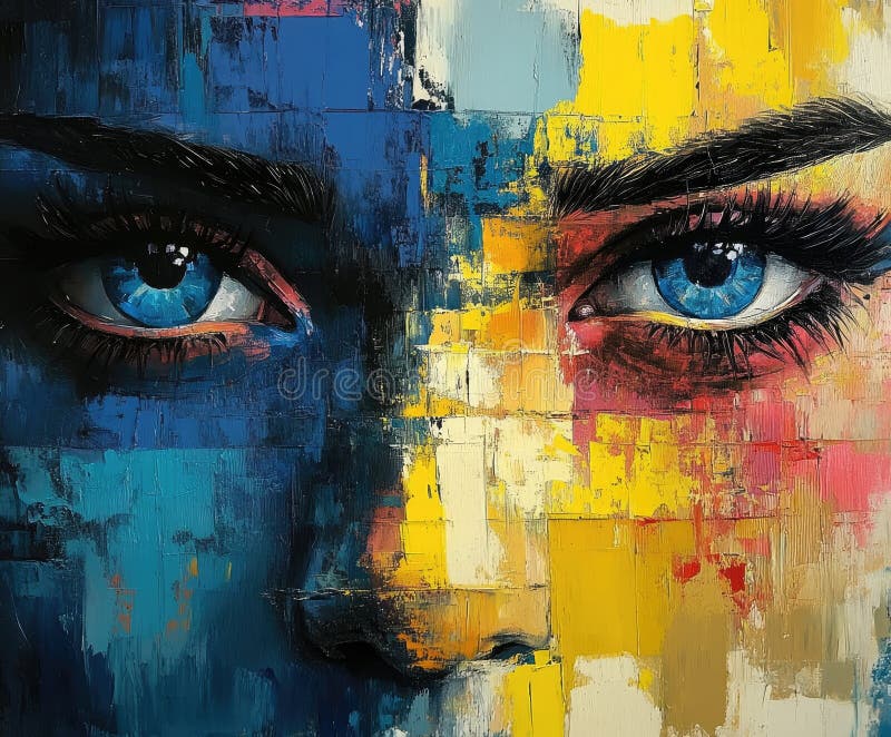 Abstract Gradient with Blue and Yellow Color Transition Stock ...