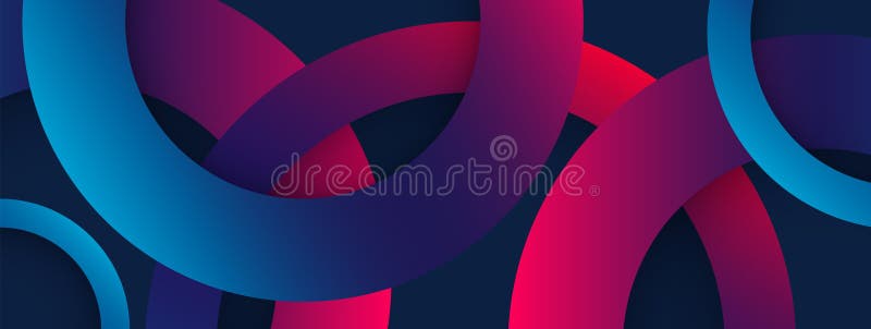 Abstract Gradient Circle Ring Shape Background with Shadows. Modern ...