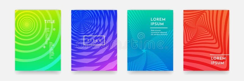 Abstract Gradient Color Pattern Texture for Book Cover Template Vector ...