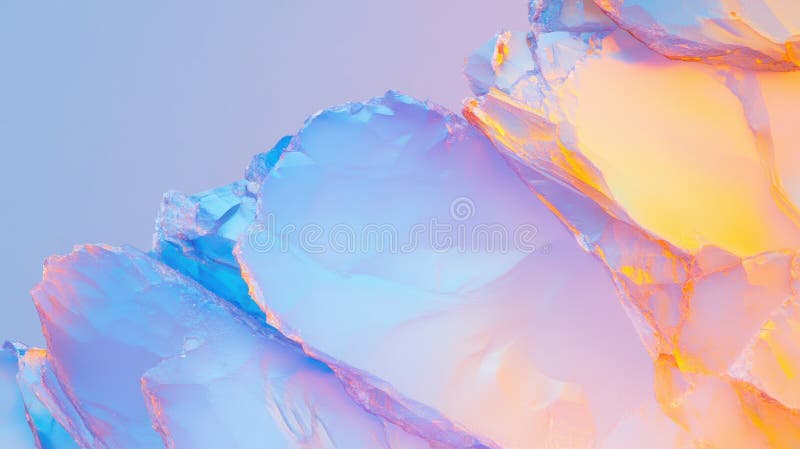 Abstract Gradient Crystal Texture with Pastel Colors and Soft Lighting ...