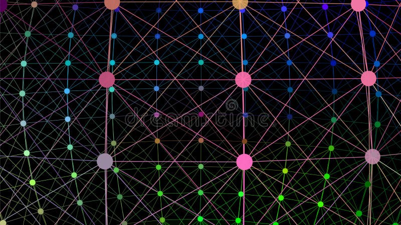 Abstract Gradient 3d Wireframe Background 3d Rendering Stock Vector ...