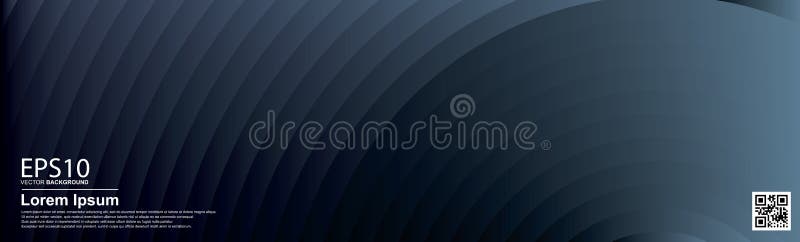 The Abstract Gradient Dark Blue Color Circle Background Stock Vector ...