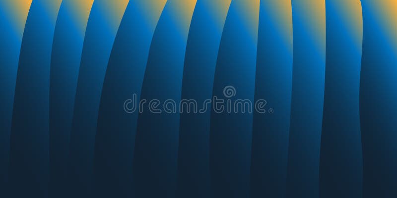 Abstract Gradient Design with 3d Effect, Smooth Yellow, Dark Blue ...
