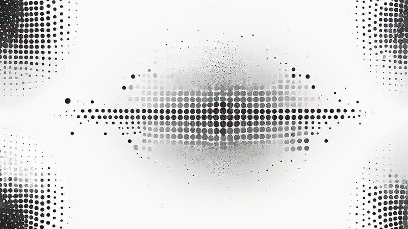 Abstract Gradient Dot Design with Aligned Patterns Stock Illustration ...