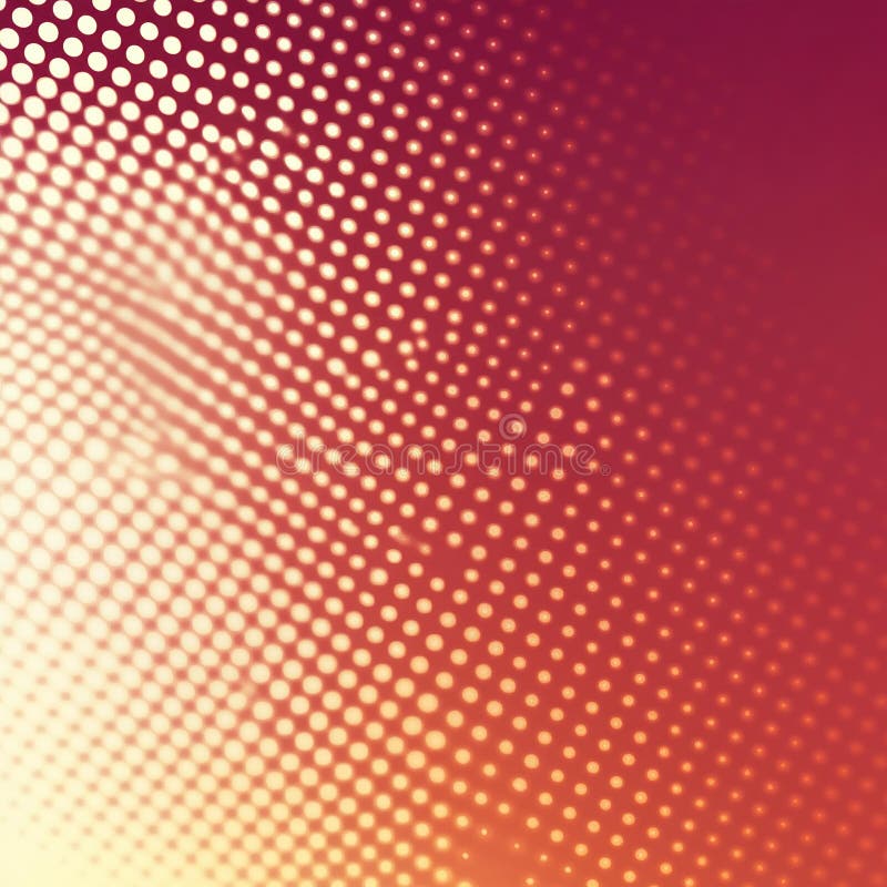 Abstract Gradient Dot Pattern in Warm Tones with Halftone Effect Stock ...