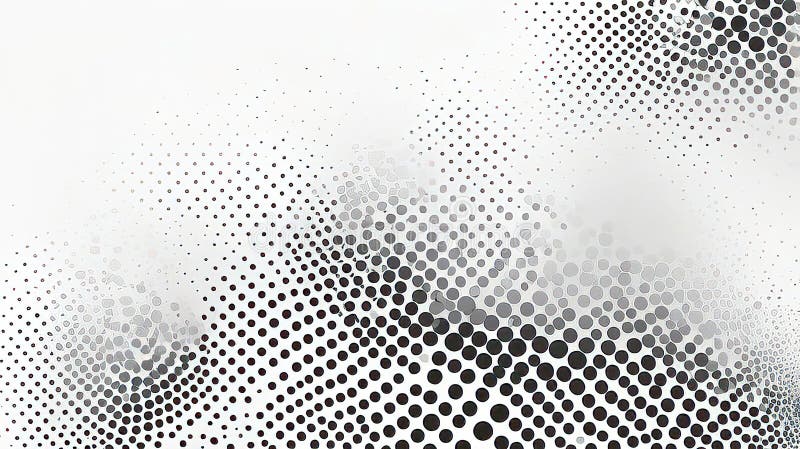 Abstract Gradient Dot Patterns in Aligned Design Stock Illustration ...