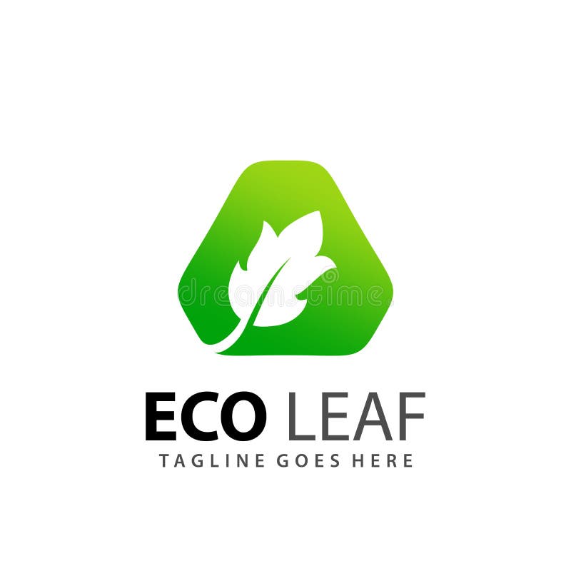 Abstract Gradient Leaf Mountain Logo Design Premium Vector Illustration Stock Vector ...