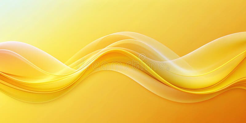 Abstract Gradient Flowing Shape Dynamic Wave Light Yellow Modern ...