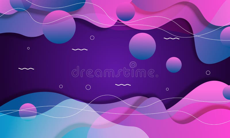 Abstract Gradient Fluid Elements Background Stock Vector - Illustration ...