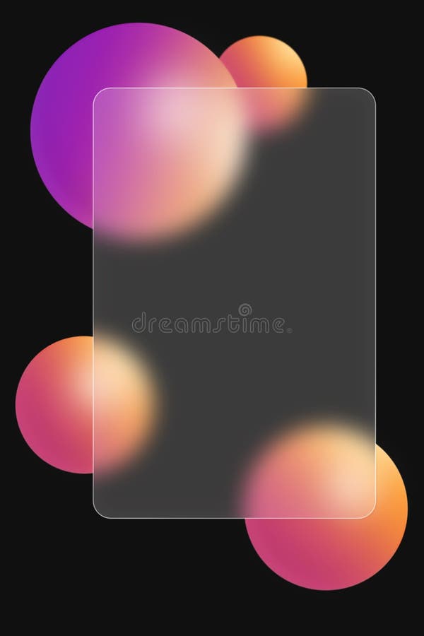 Abstract Gradient of Fluid Flow Shape and Transparent Glass Plate ...