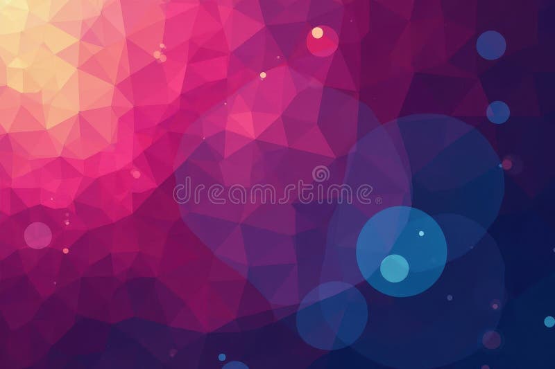 Abstract Gradient Geometric Shapes, Dynamic Circle Overlay, Technology ...