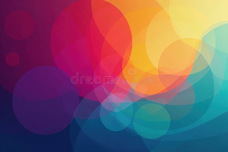 Abstract Gradient Geometric Shapes, Dynamic Circle Overlay, Web, Trendy ...