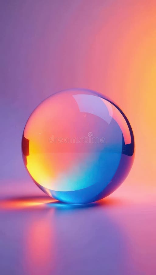 Abstract Gradient Glass Ball Weather Forecast App UI, Sphere, Concept ...