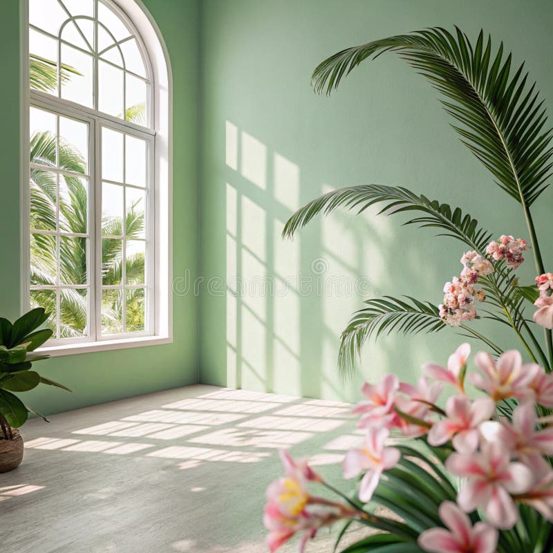 Abstract Gradient Green Studio Background for Product Presentation ...