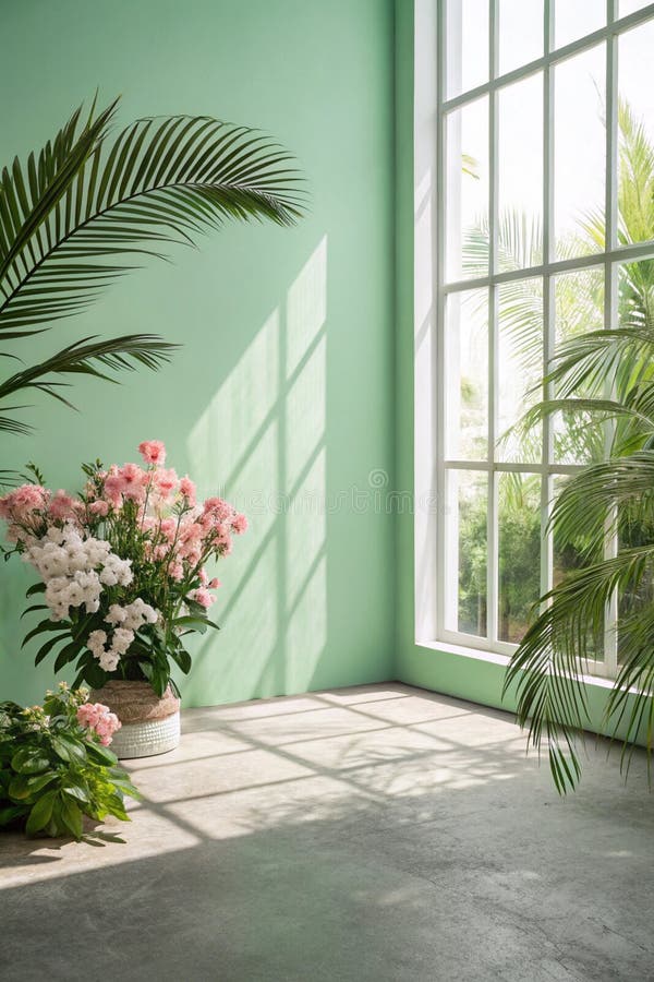 Abstract Gradient Green Studio Background for Product Presentation ...