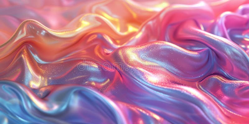 Abstract Gradient Holographic Melty Metallics Background Stock Image ...