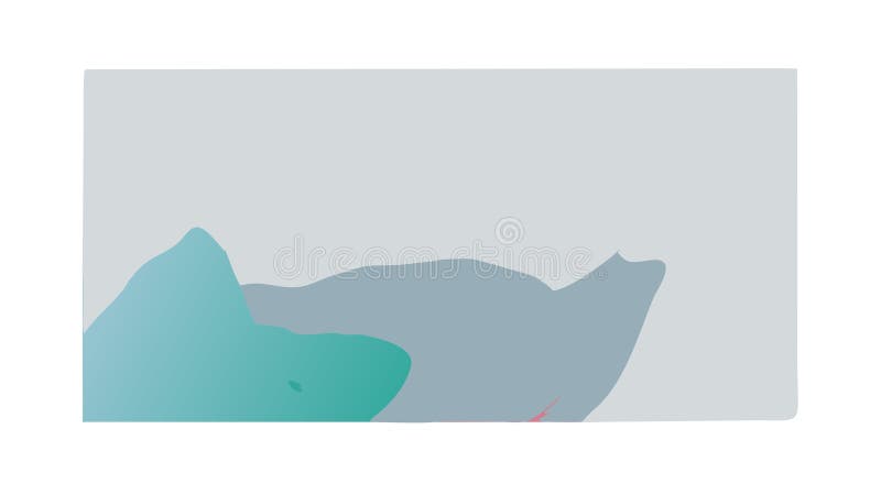 Abstract Gradient Landscape Hills Vector Graphic Design, Vector Design ...